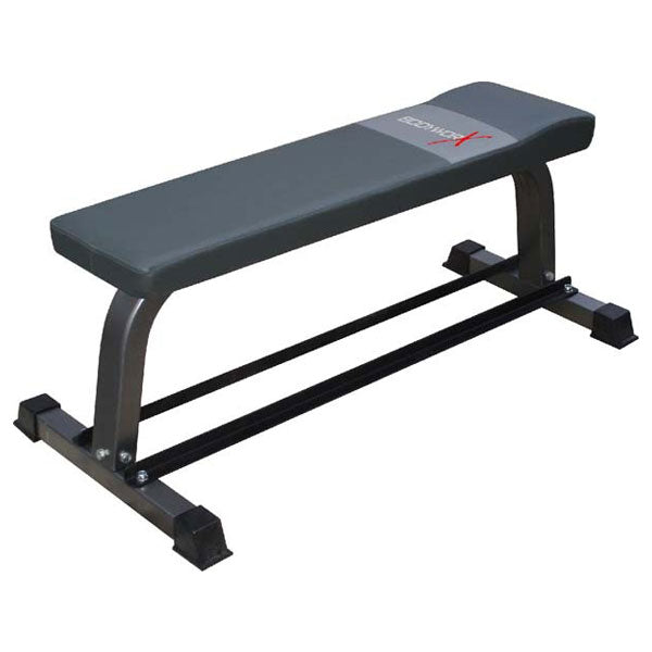 Bodyworx C302 Flat Bench with Dumbbell Rack | Home & Gym Bench – Aussie ...